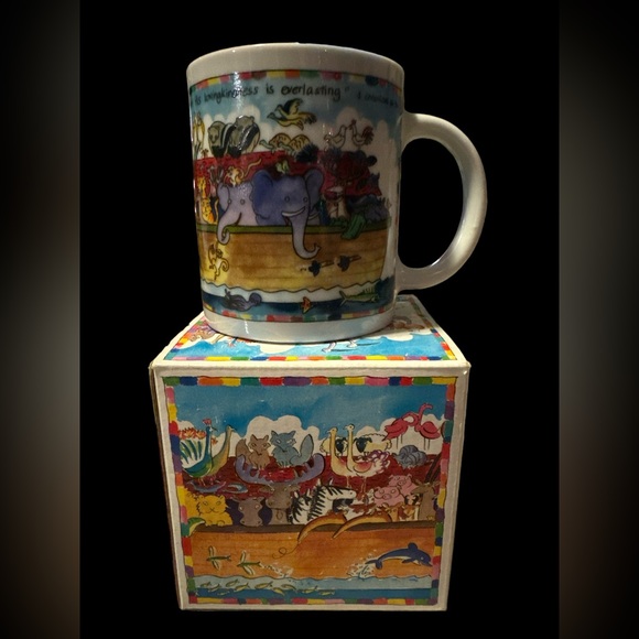 bob siemon | Dining | Adorable Vintage Noahs Ark Coffee Mug By Bob ...